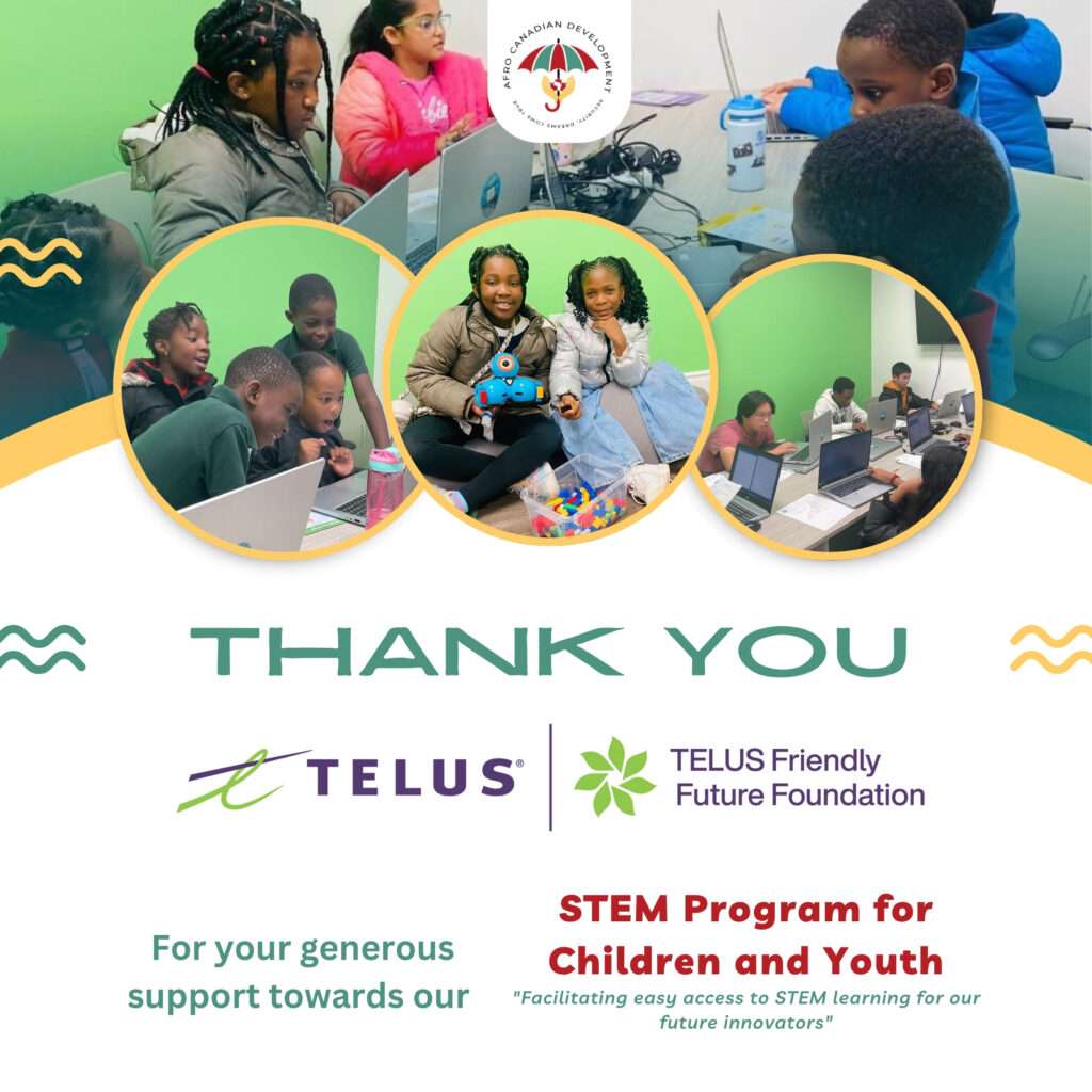 TELUS Friendly Future Foundation Supports Afro Canadian Development’s Mission to Facilitate Easy ...